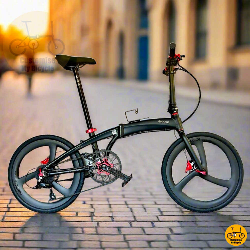 Fnhon Tornado 22-inch Foldie – Stylish City Bicycle with Dolphin Frame ...