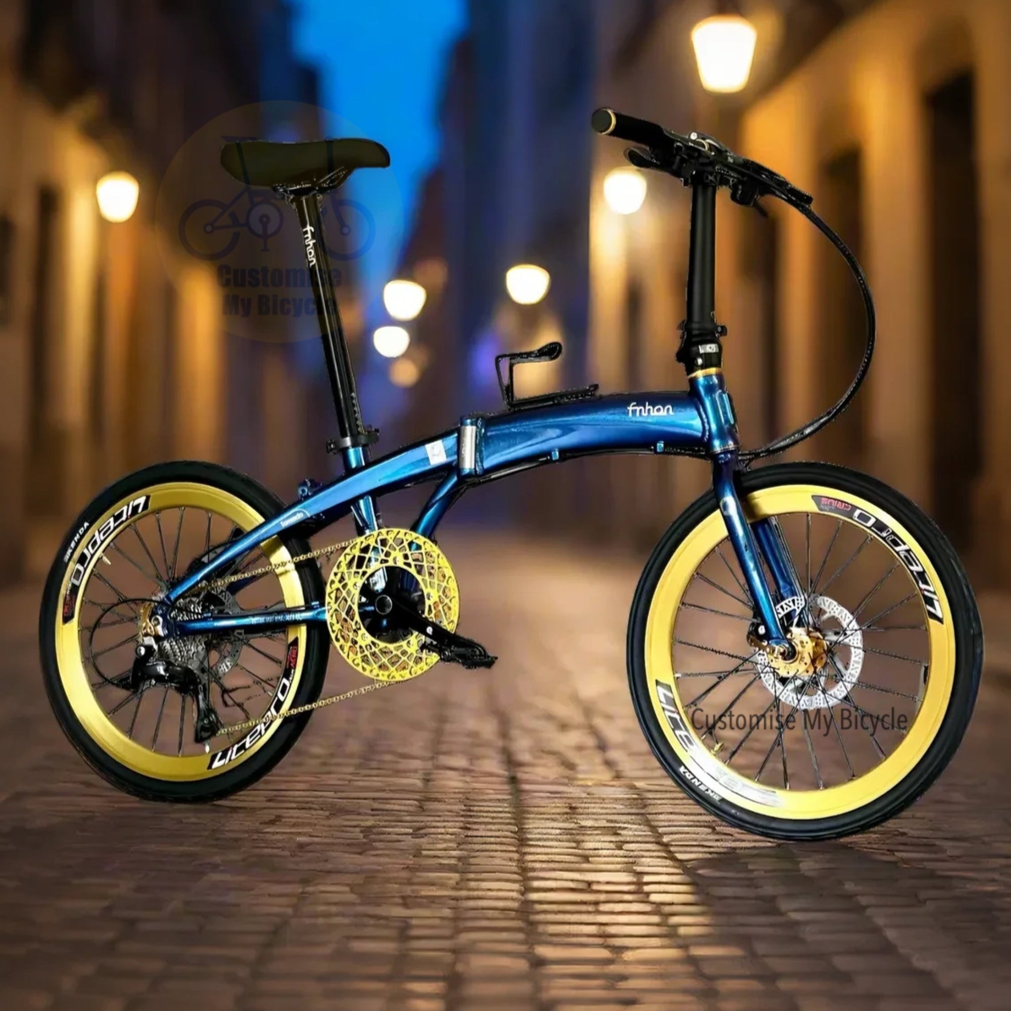 Fnhon Tornado 22” foldable bicycle with Shimano 9 gears Litepro wheels ...